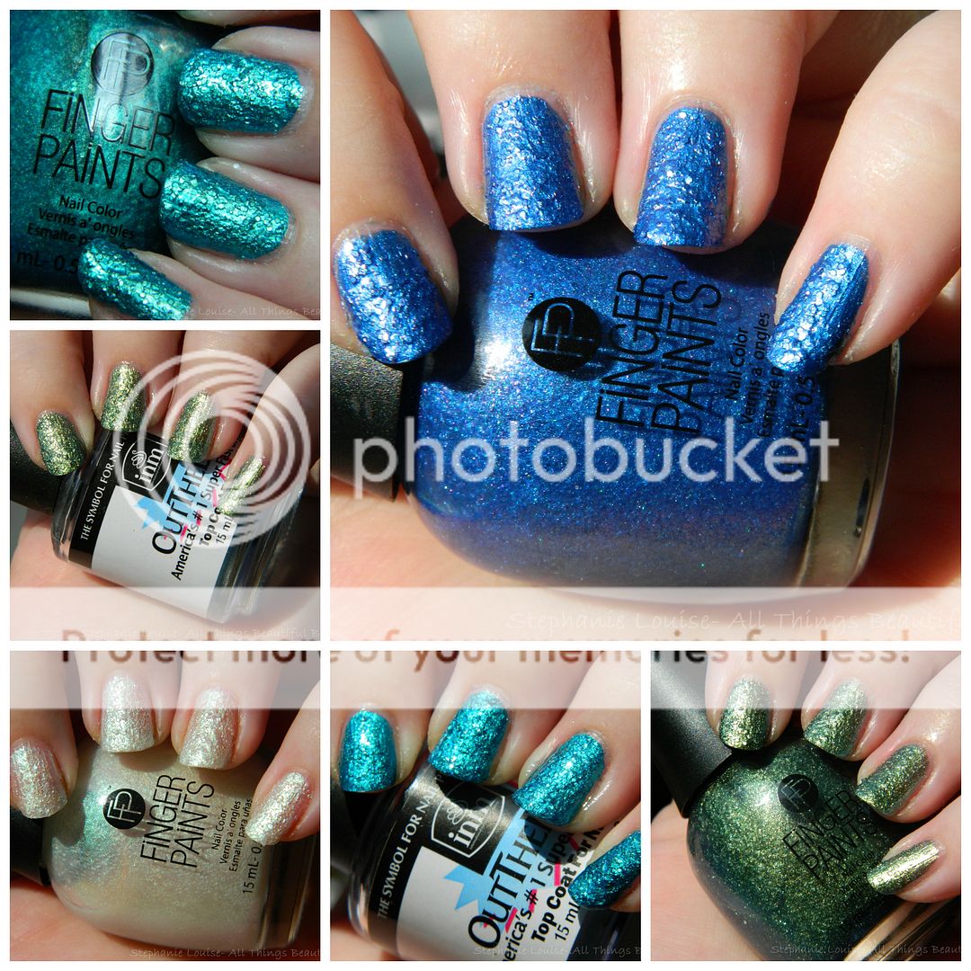 Finger Paints Enchanted Mermaid Tail Textured Nail Collection Swatches ...