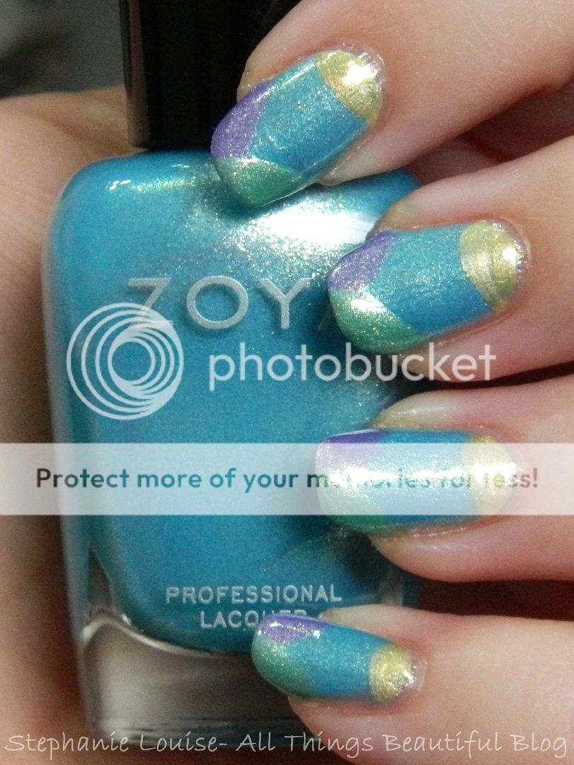 Quick Zoya Awakening Spring Folded Tips Nail Art! - All Things Beautiful XO