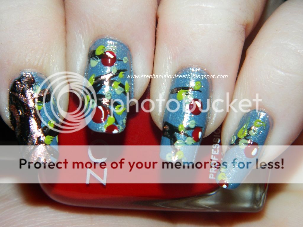 Fall Into Autumn Challenge: Apples Nail Art - All Things Beautiful XO